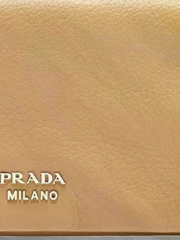 Prada Tan Cervo Leather Wallet