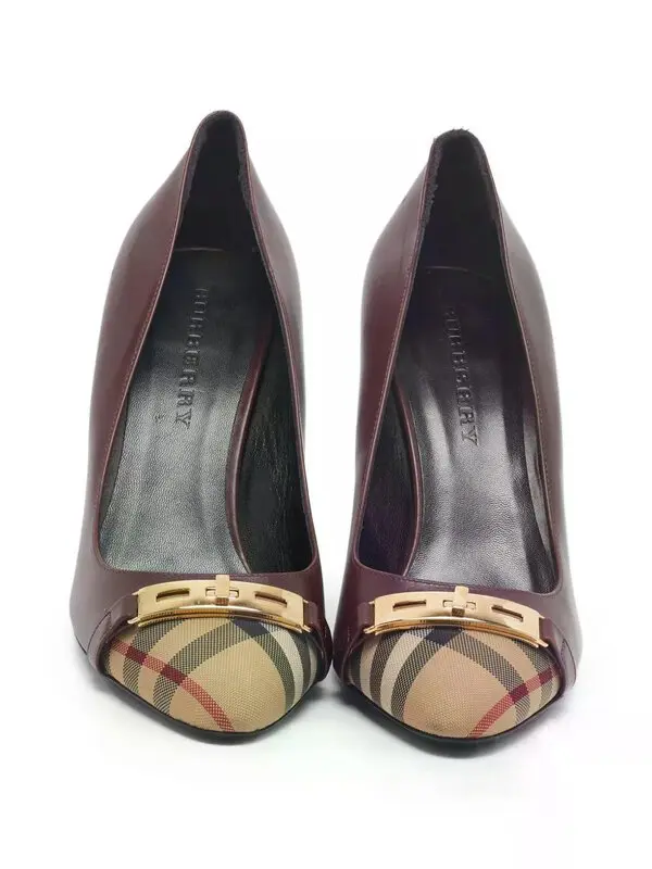Burberry Nova Check Cap-toe Pumps
