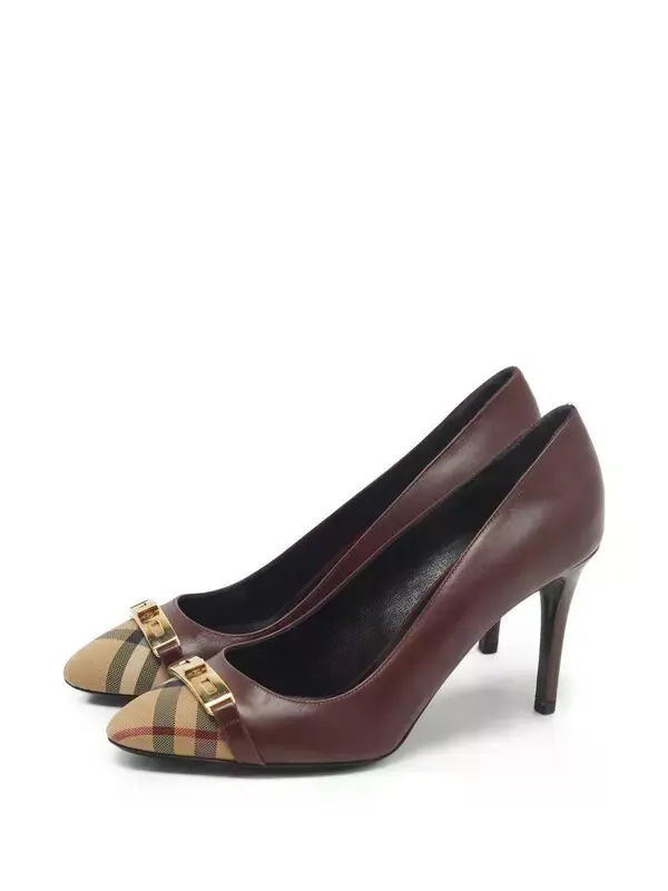 Burberry Nova Check Cap-toe Pumps