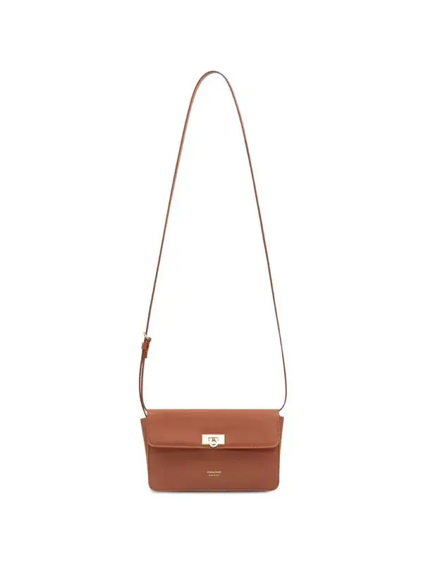 FERRAGAMO Harley Leather Shoulder Bag