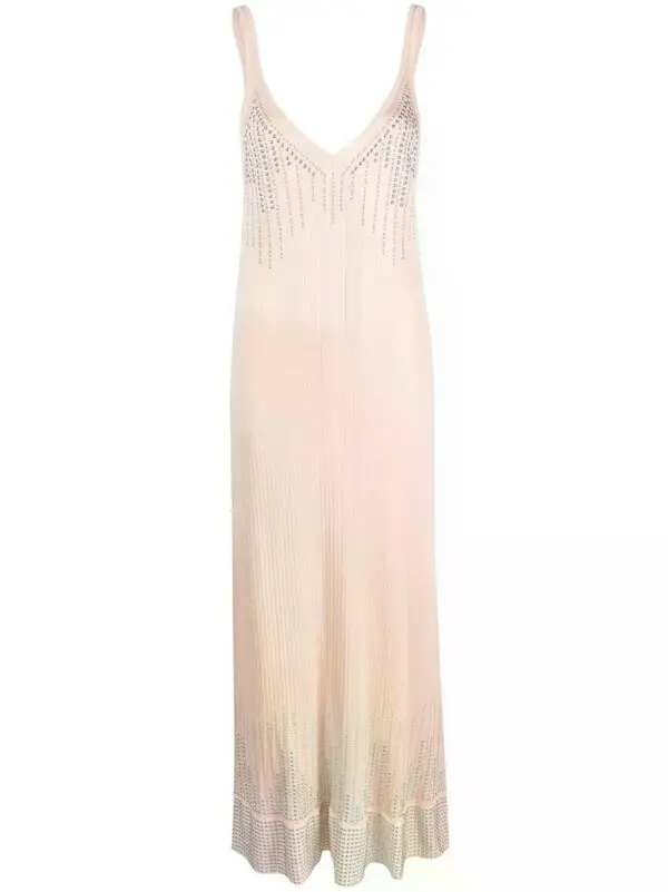 Rabanne Studded Knitted Midi Dress