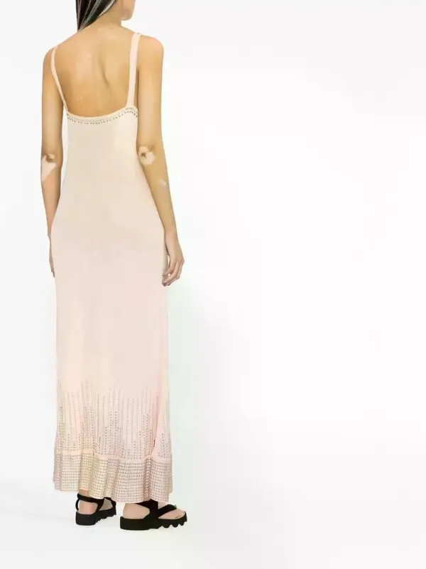 Rabanne Studded Knitted Midi Dress