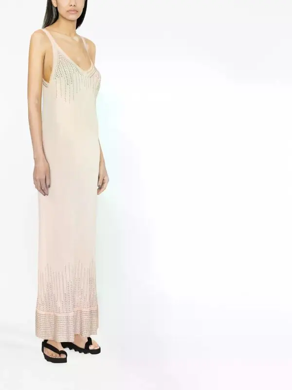 Rabanne Studded Knitted Midi Dress