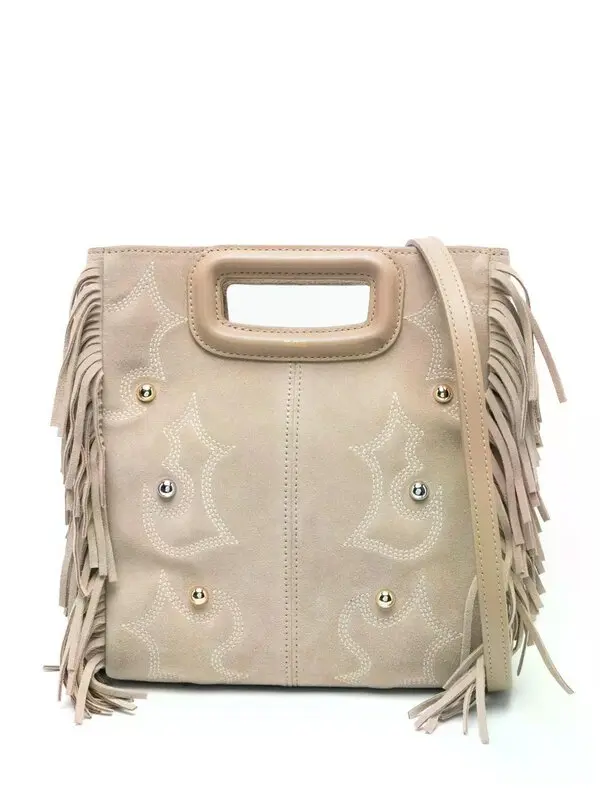 Maje Embellished Fringed Tote Bag