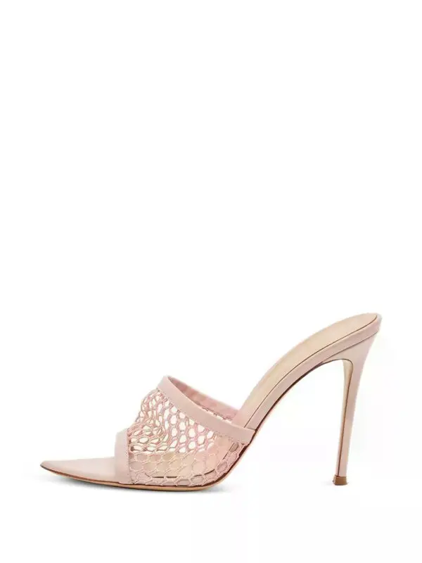 GIANVITO ROSSI Alisia Mesh Panel Sandals