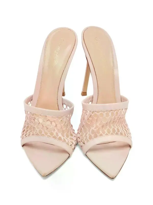 GIANVITO ROSSI Alisia Mesh Panel Sandals