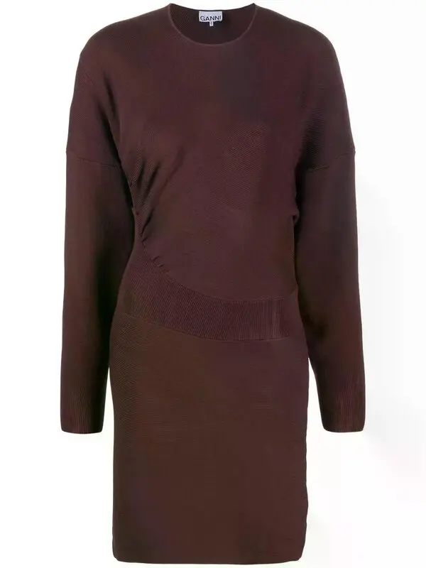 GANNI Asymmetric Mini Dress