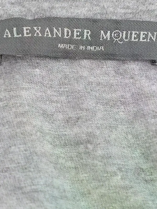 Alexander McQueen Embellished Skull Motif Tank Top - Grey