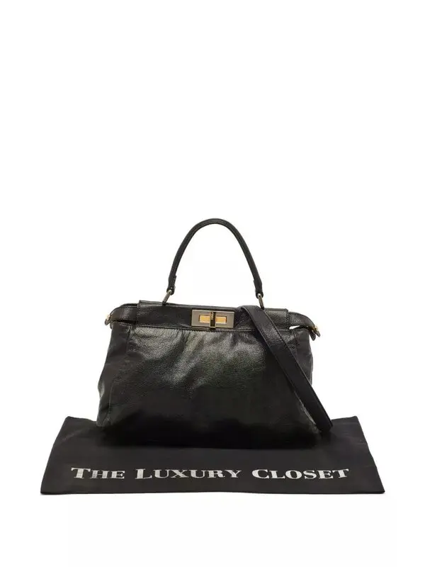 Fendi Medium Peekaboo Shoulder Bag - Black