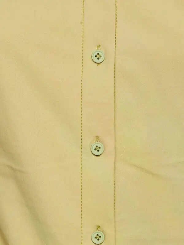 Jacquemus Draped Shirt Dress With Cut-out Detail