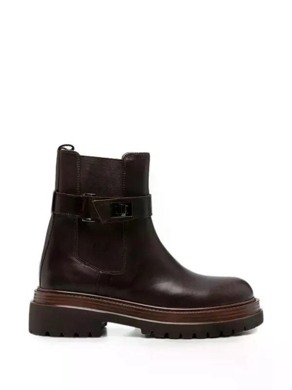 SERGIO MORETTI FIRENZE Buckle-strap Chelsea Boots