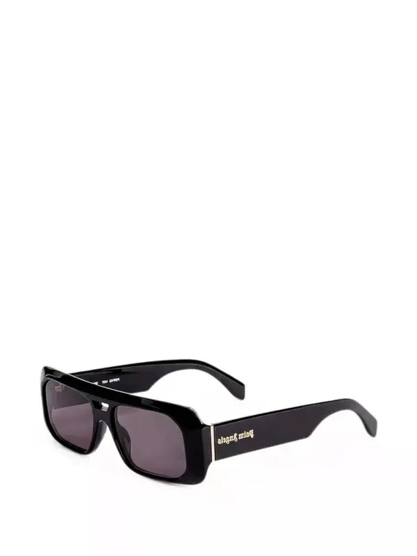 Palm Angels Logo-print Sunglasses - Black