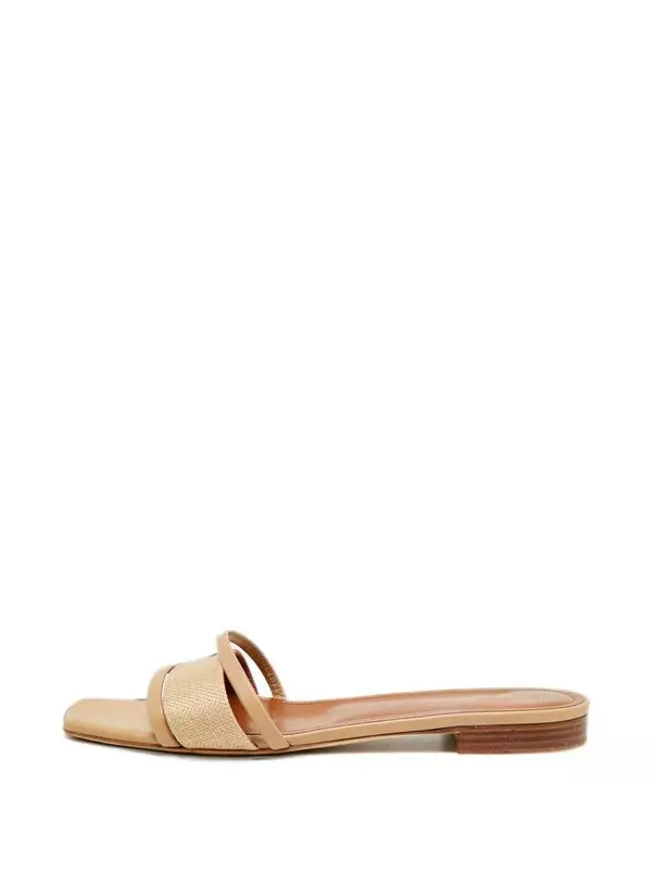 MALONE SOULIERS Beige Woven Strap Sandals