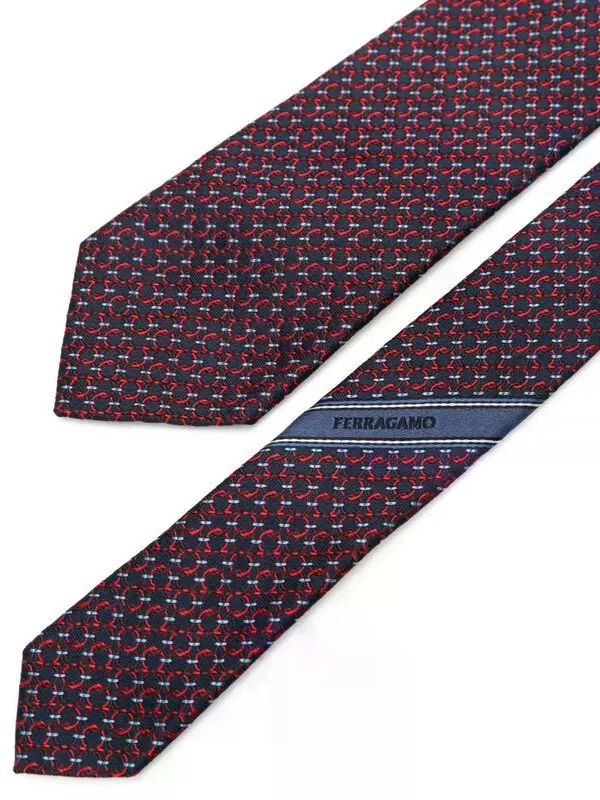 FERRAGAMO Gancini Pattern Tie
