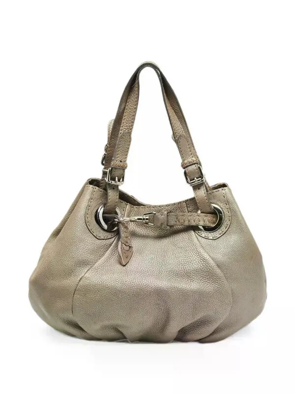 Fendi Pomodorino Selleria Shoulder Bag - Grey