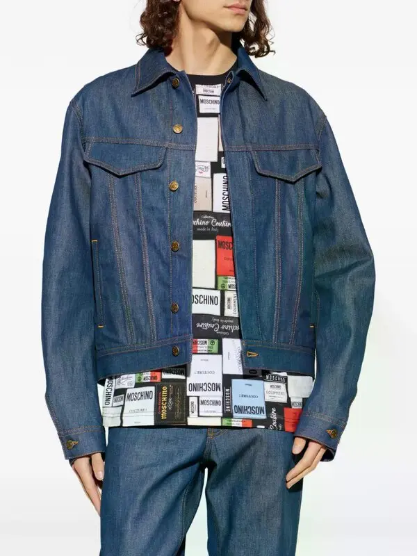 Moschino Contrast-stitch Denim Jacket