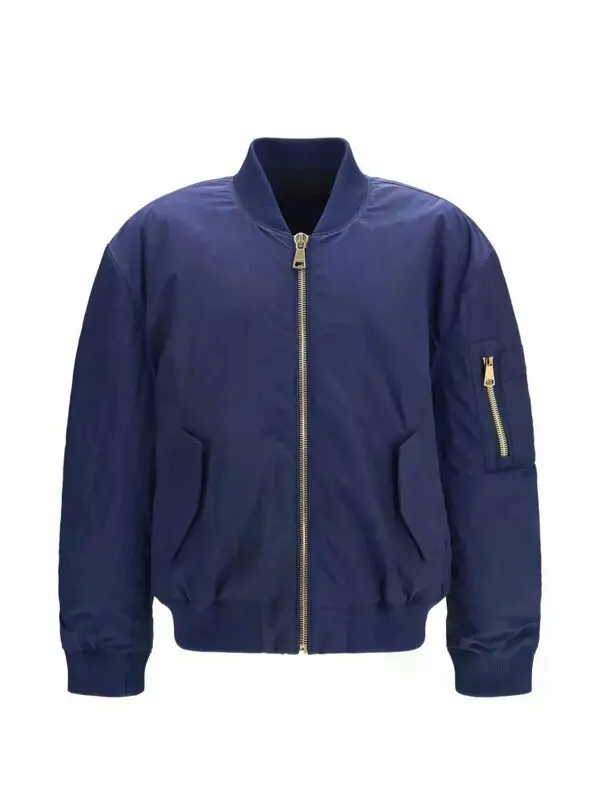 Balmain Logo Embroidered Bomber Jacket