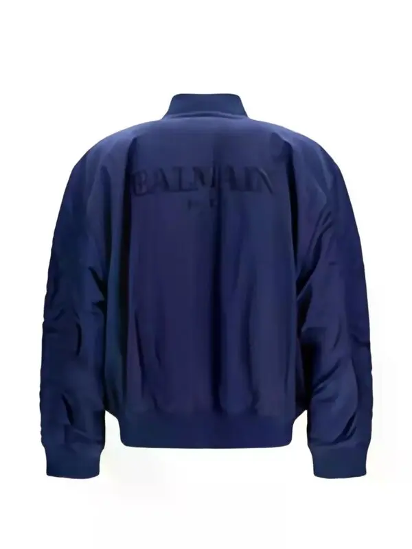 Balmain Logo Embroidered Bomber Jacket