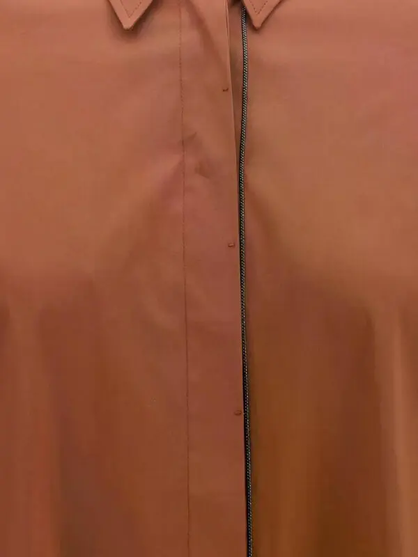 Brunello Cucinelli Monili-trim Poplin Shirt