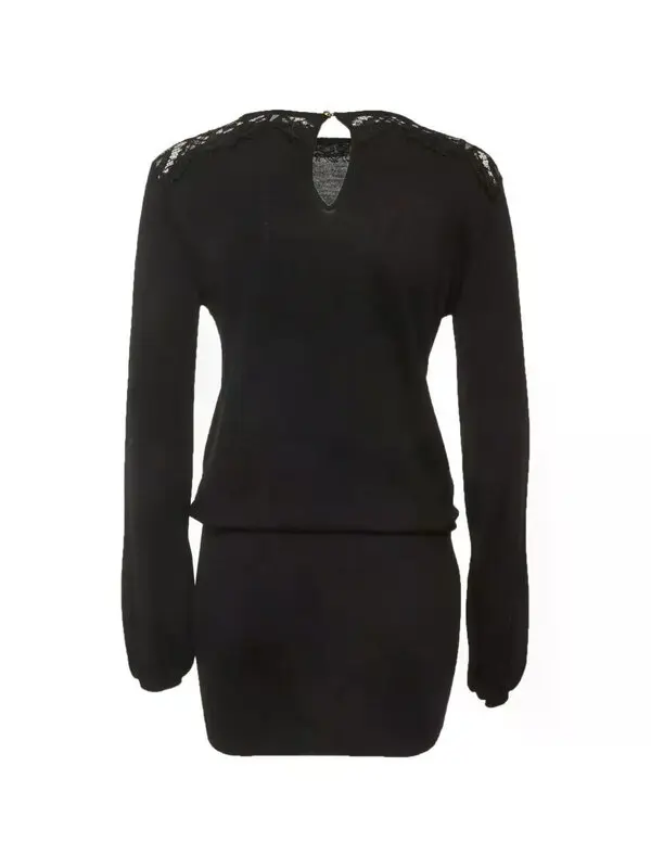 Emilio Pucci Lace-trim Wool Mini Dress