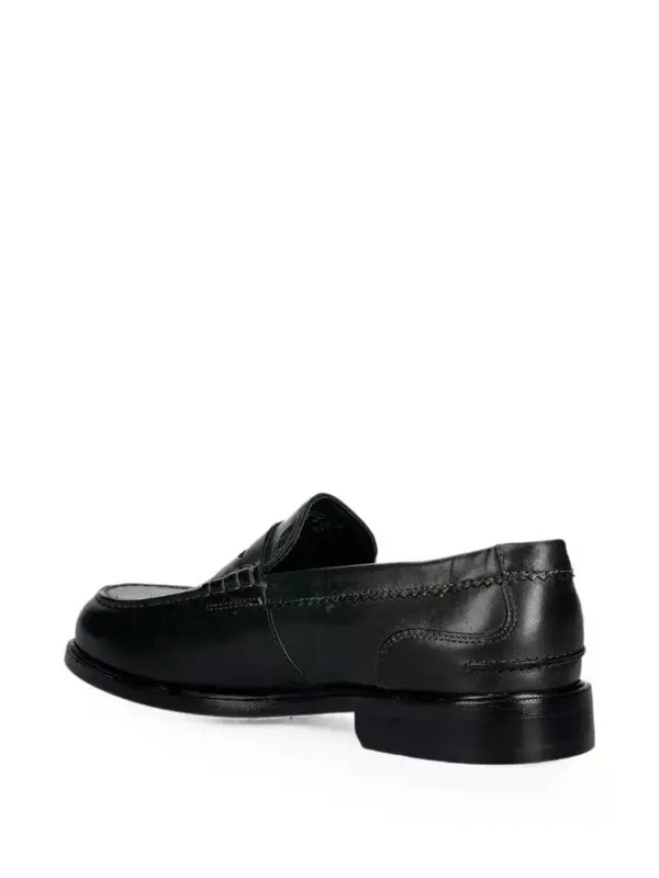 Clarks Crocodile-effect Leather Loafers