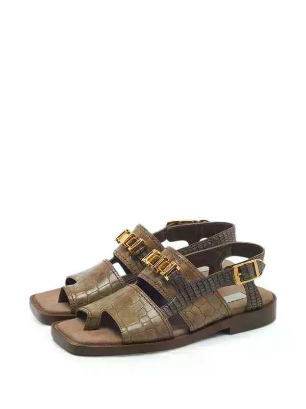 Stella McCartney Embossed Slingback Sandals