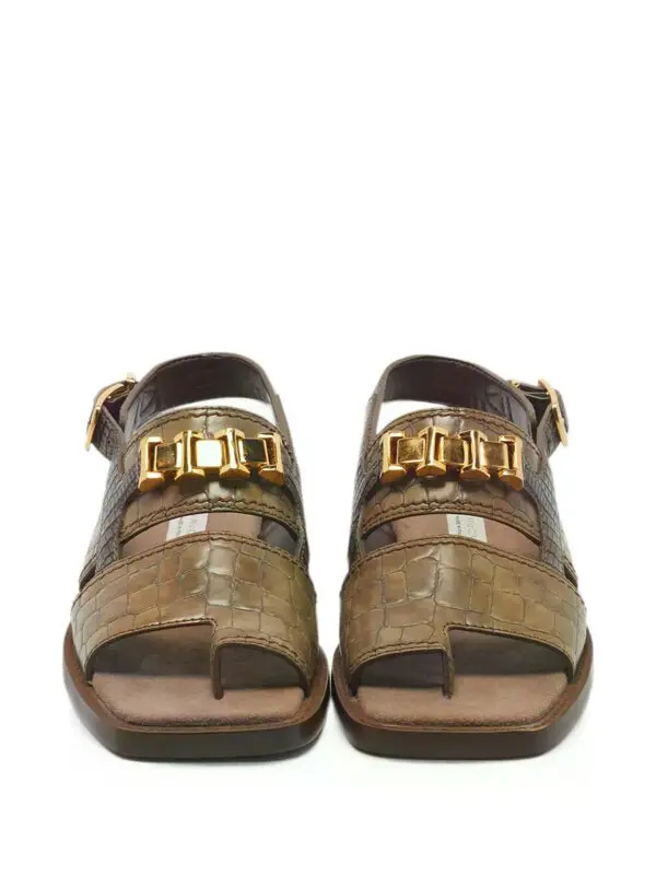 Stella McCartney Embossed Slingback Sandals