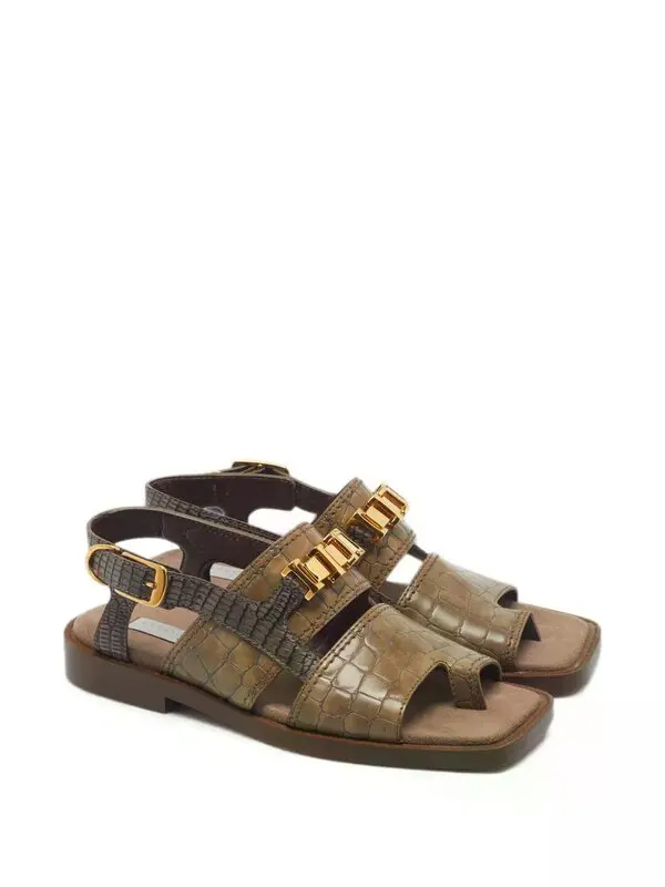 Stella McCartney Embossed Slingback Sandals