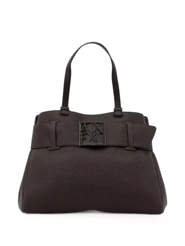 Armani Exchange Pebbled-texture Tote Bag