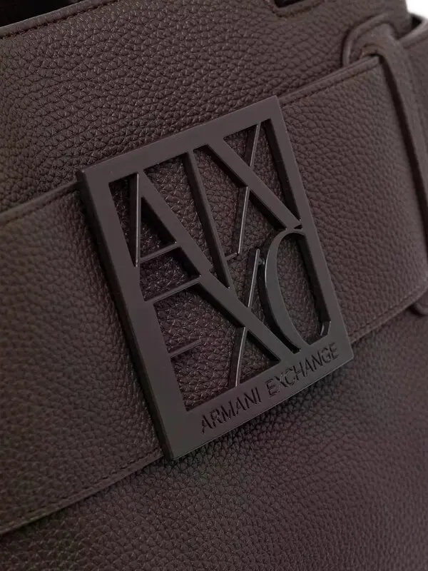 Armani Exchange Pebbled-texture Tote Bag