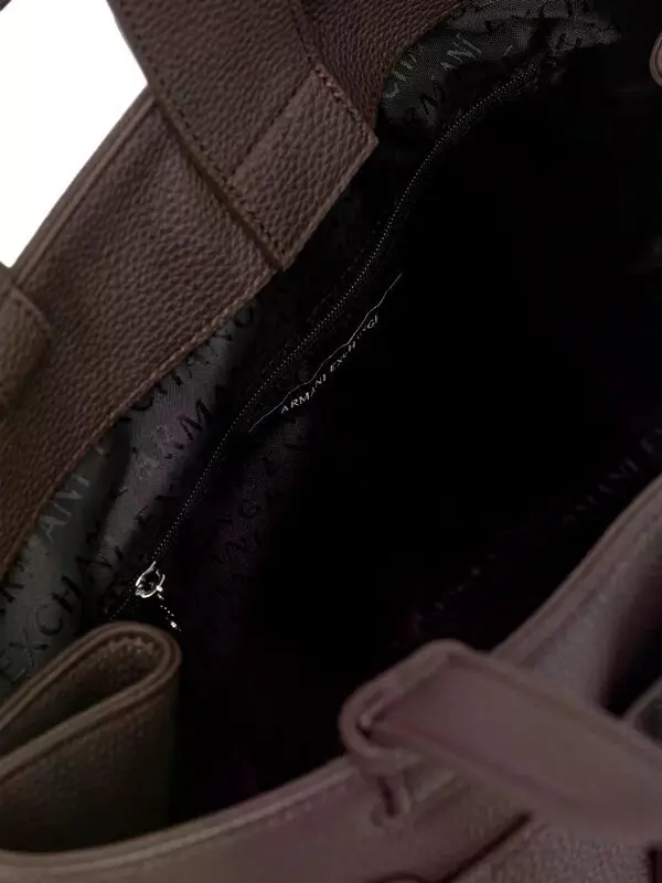 Armani Exchange Pebbled-texture Tote Bag