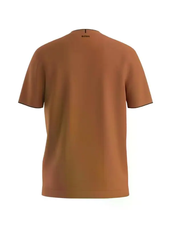BOSS Logo-plaque Cotton T-shirt