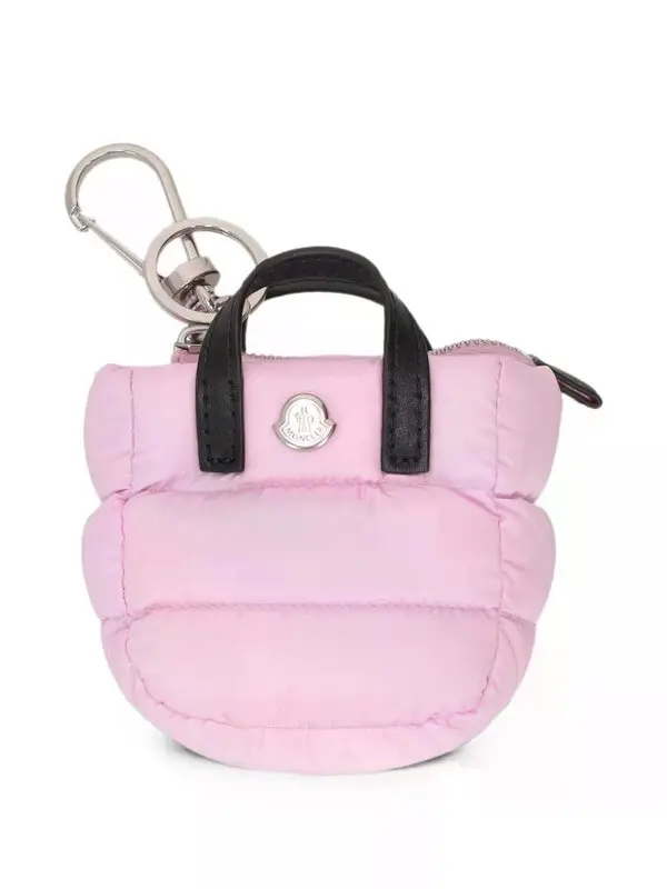 Moncler Caradoc Quilted Keyring - Pink