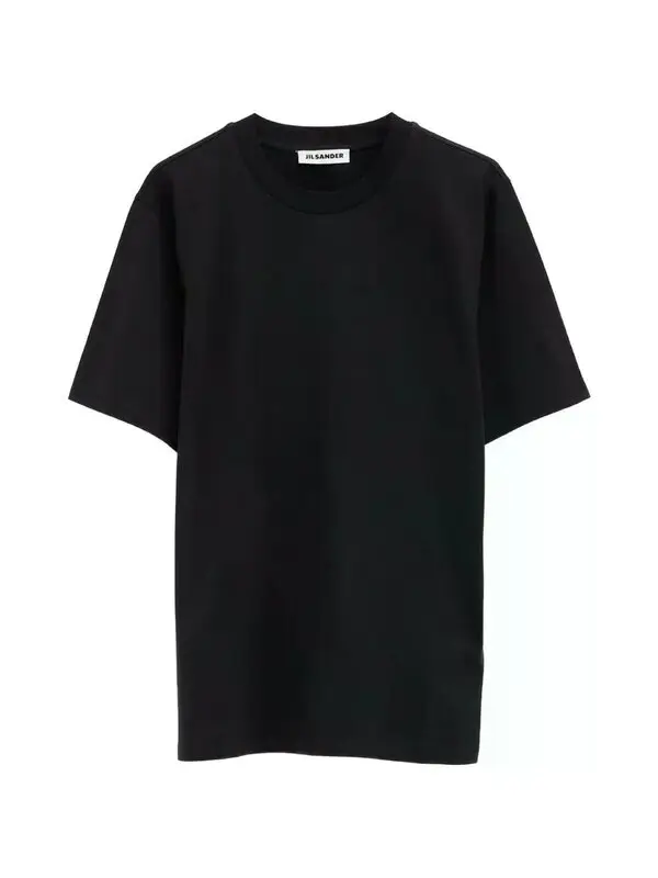 JIL SANDER Drop Shoulder T-shirt - Black