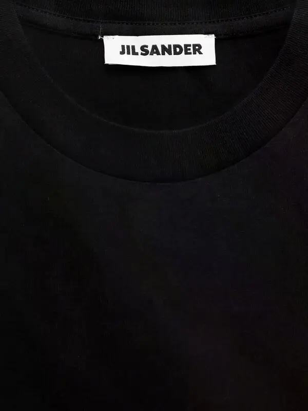 JIL SANDER Drop Shoulder T-shirt - Black