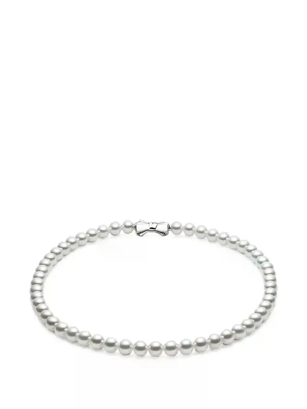 TASAKI Akoya Pearl Choker With Clasp - Silver