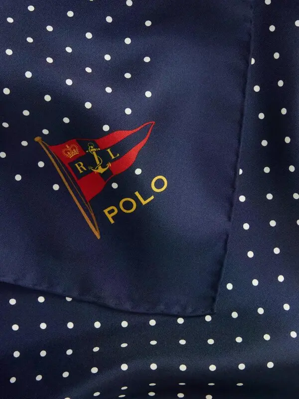 Polo Ralph Lauren Nautical Polka-dot Silk Scarf