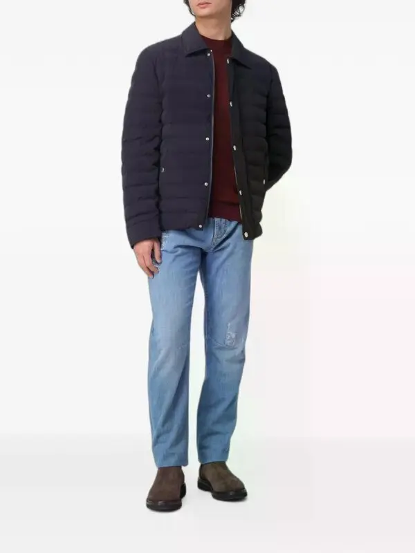 Brunello Cucinelli Ribbed-trim Mock-neck Sweater