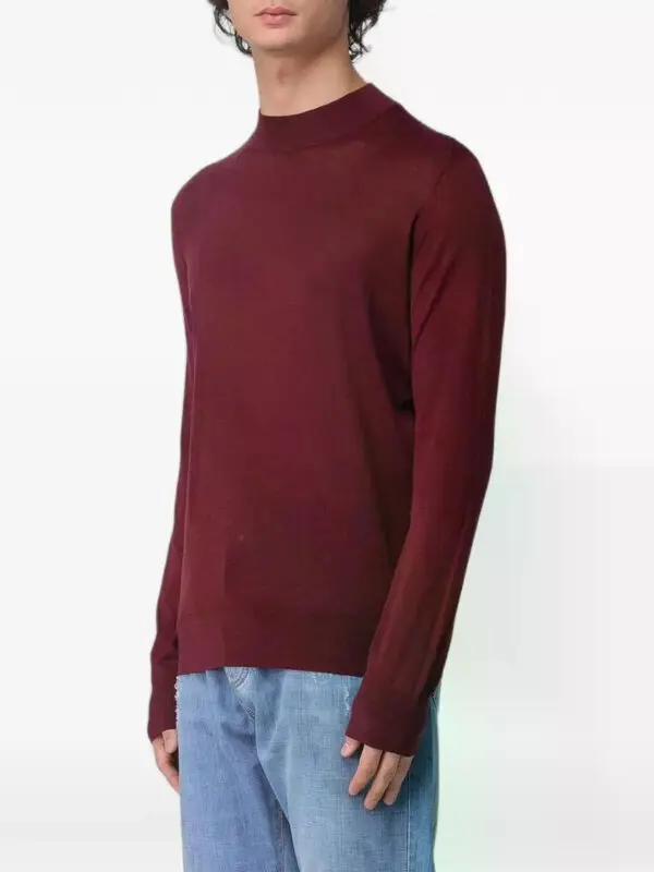 Brunello Cucinelli Ribbed-trim Mock-neck Sweater