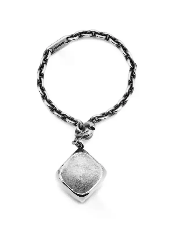 Hermès Sterling Enamel Cube Charm