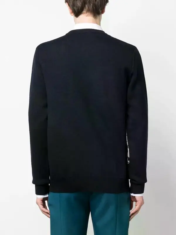 Alexander McQueen Skull Motif Jacquard Jumper