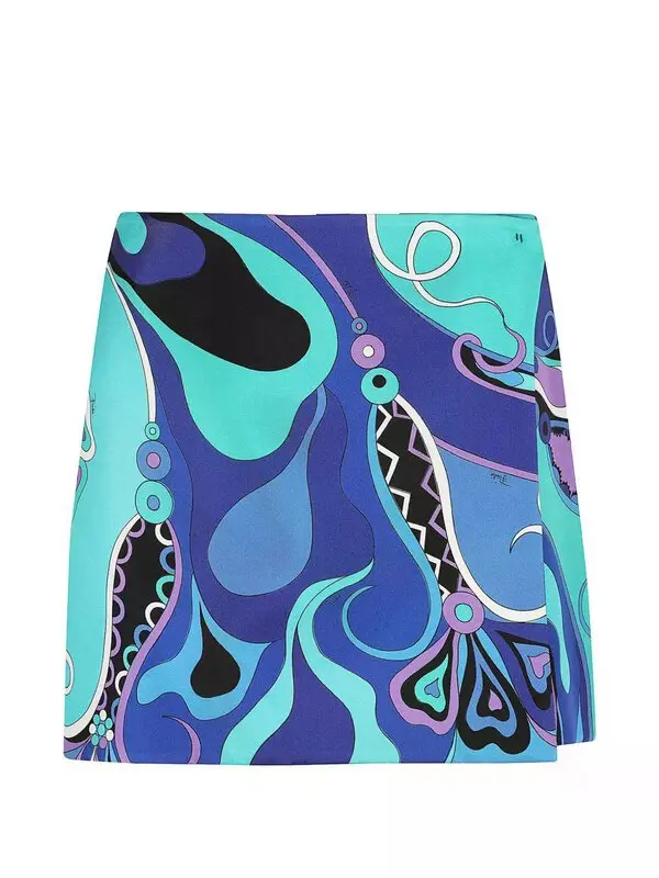 Emilio Pucci Abstract Print Mini Skirt