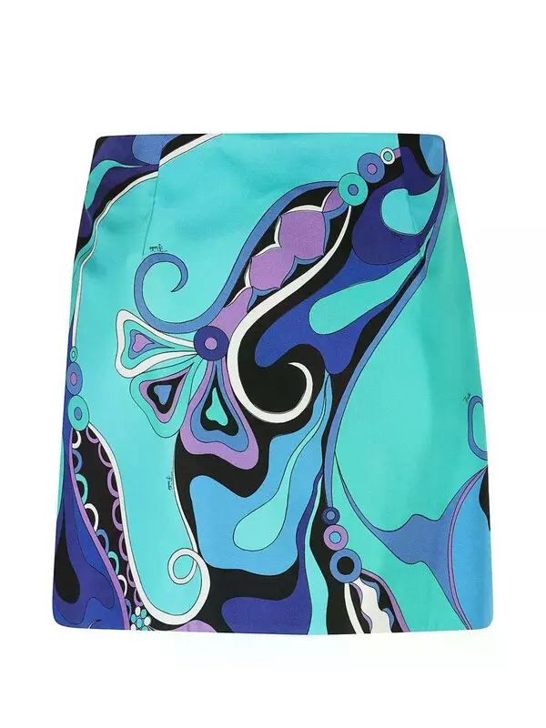 Emilio Pucci Abstract Print Mini Skirt