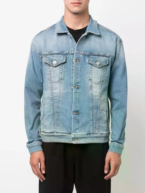 COUNTY OF MILAN Denim Jacket With Logo Print