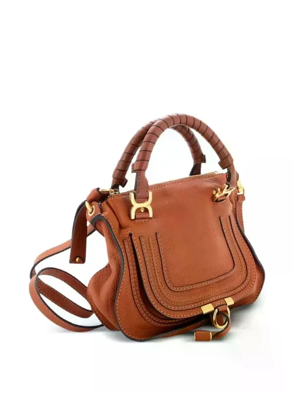 Chloé Marcie Satchel Baby Crossbody Bag - Brown