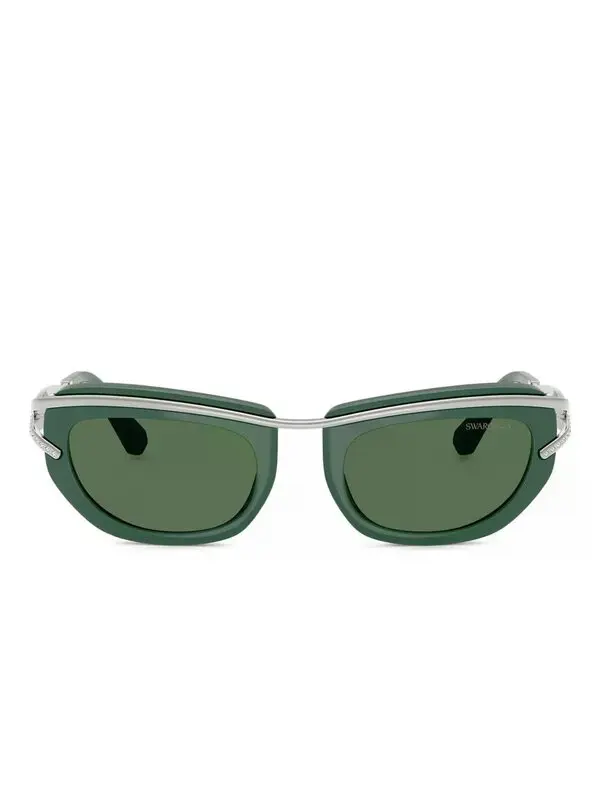 SWAROVSKI Sk7026 Cat-eye Sunglasses - Green
