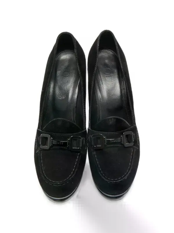TOD'S Suede Block-heel Pumps