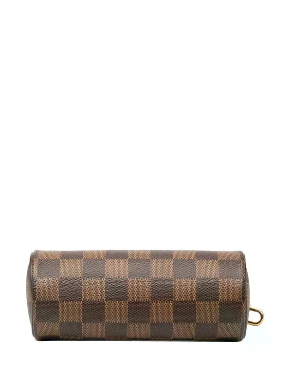 LOUIS VUITTON Damier Ebene Papillon Pochette Handbag - Brown