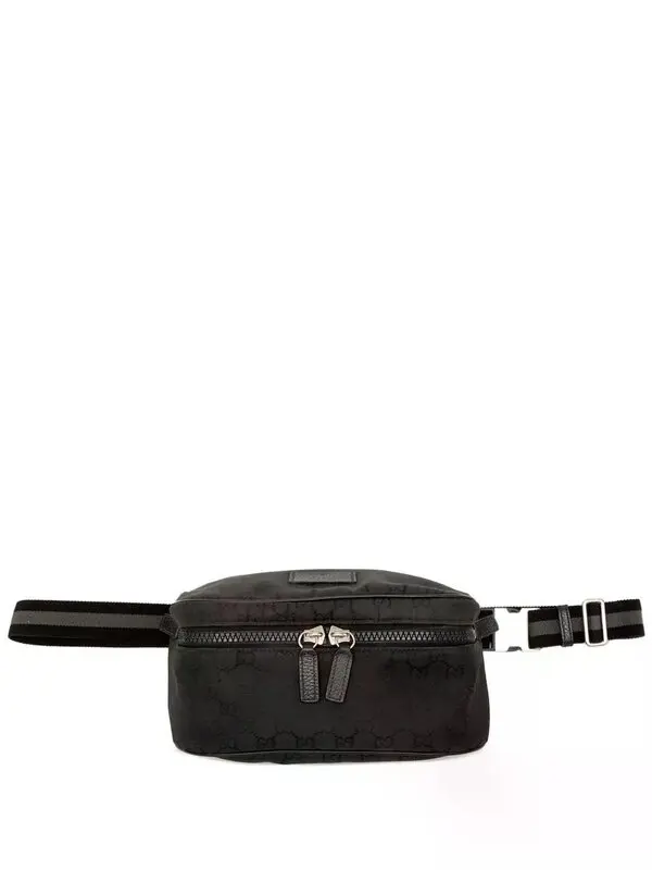 Gucci Gg Nylon Web Belt Bag - Black