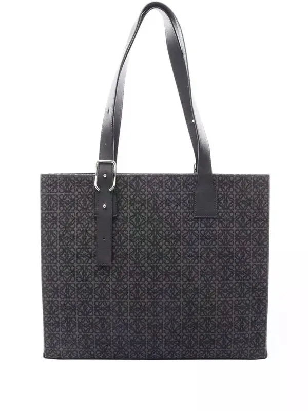 Loewe Canvas Anagram Buckle Horizontal Tote Bag